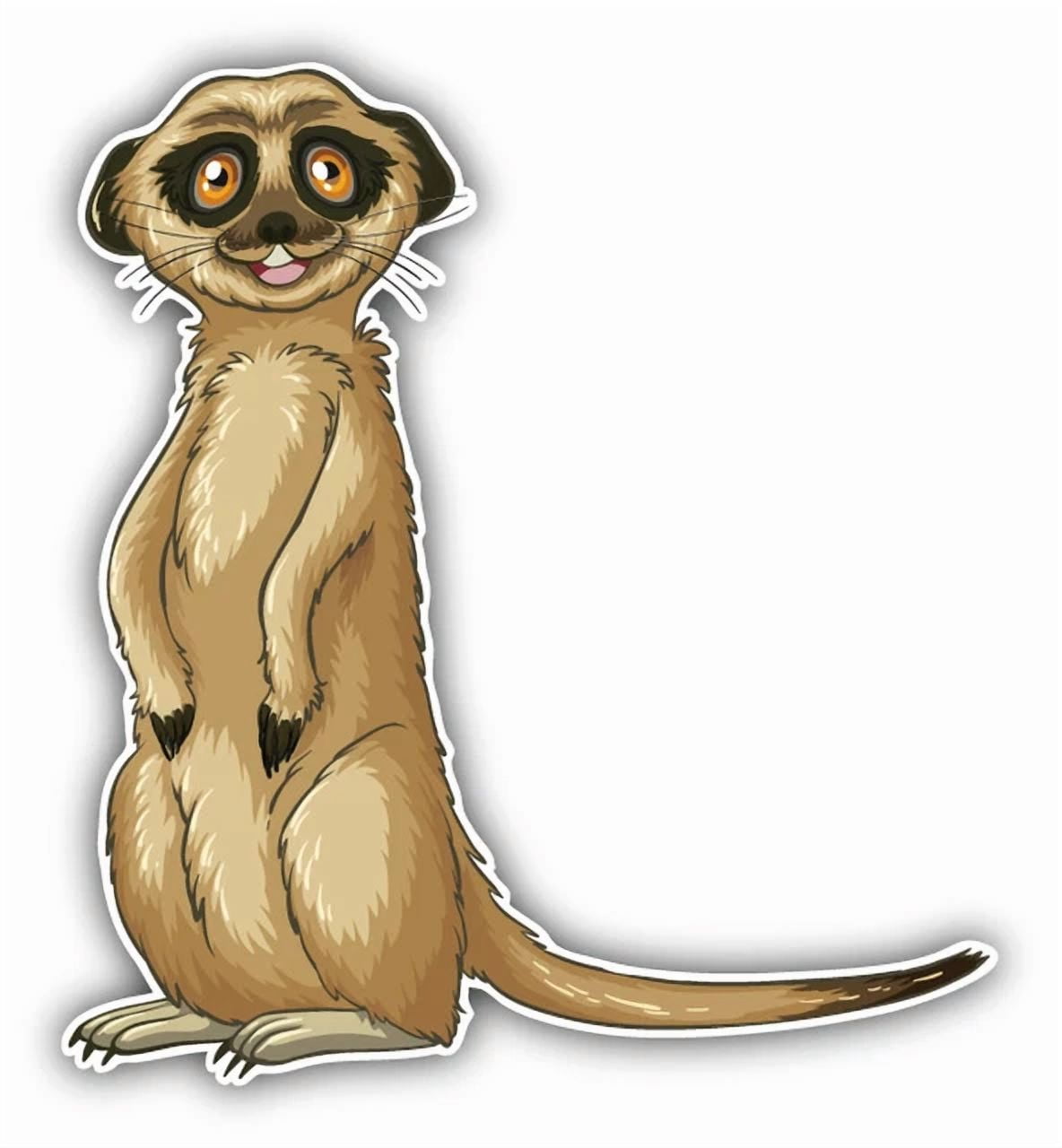 DOPASTICKER Meerkat Sticker Decal Phone Decal Water Bottle Stickers ...