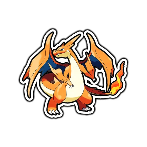 DOPASTICKER Mega Charizard Y Sticker Decal Phone Decal Water Bottle ...