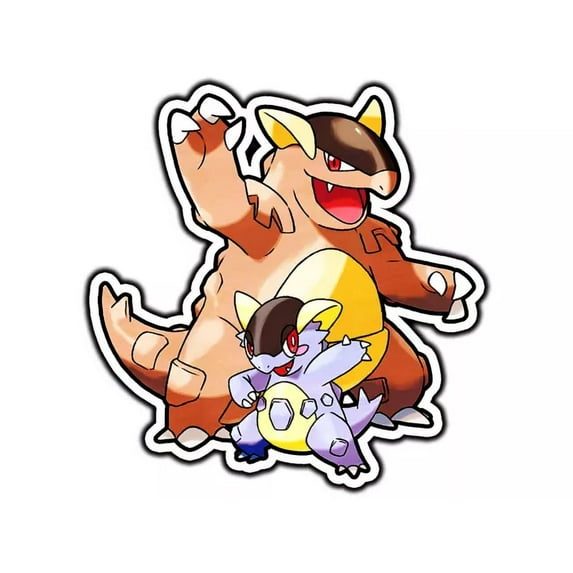 DOPASTICKER Mega Kangaskhan Decorative Laptop, Phone Stickers ...