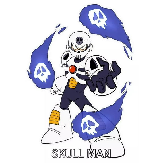 DOPASTICKER Mega Man X Skull Man Decorative Laptop, Phone Stickers ...