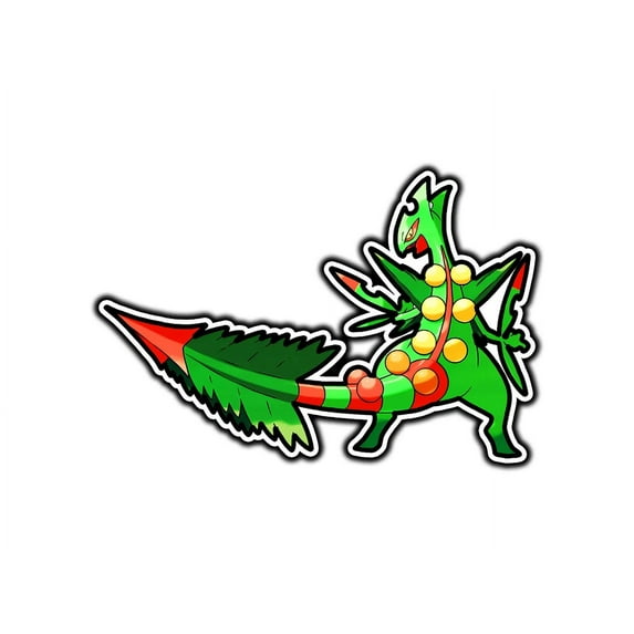 DOPASTICKER Mega Sceptile Sticker Decal Phone Decal Water Bottle ...