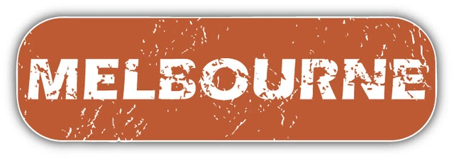 DOPASTICKER Melbourne City Australia Grunge Car Sticker Phone Decal ...