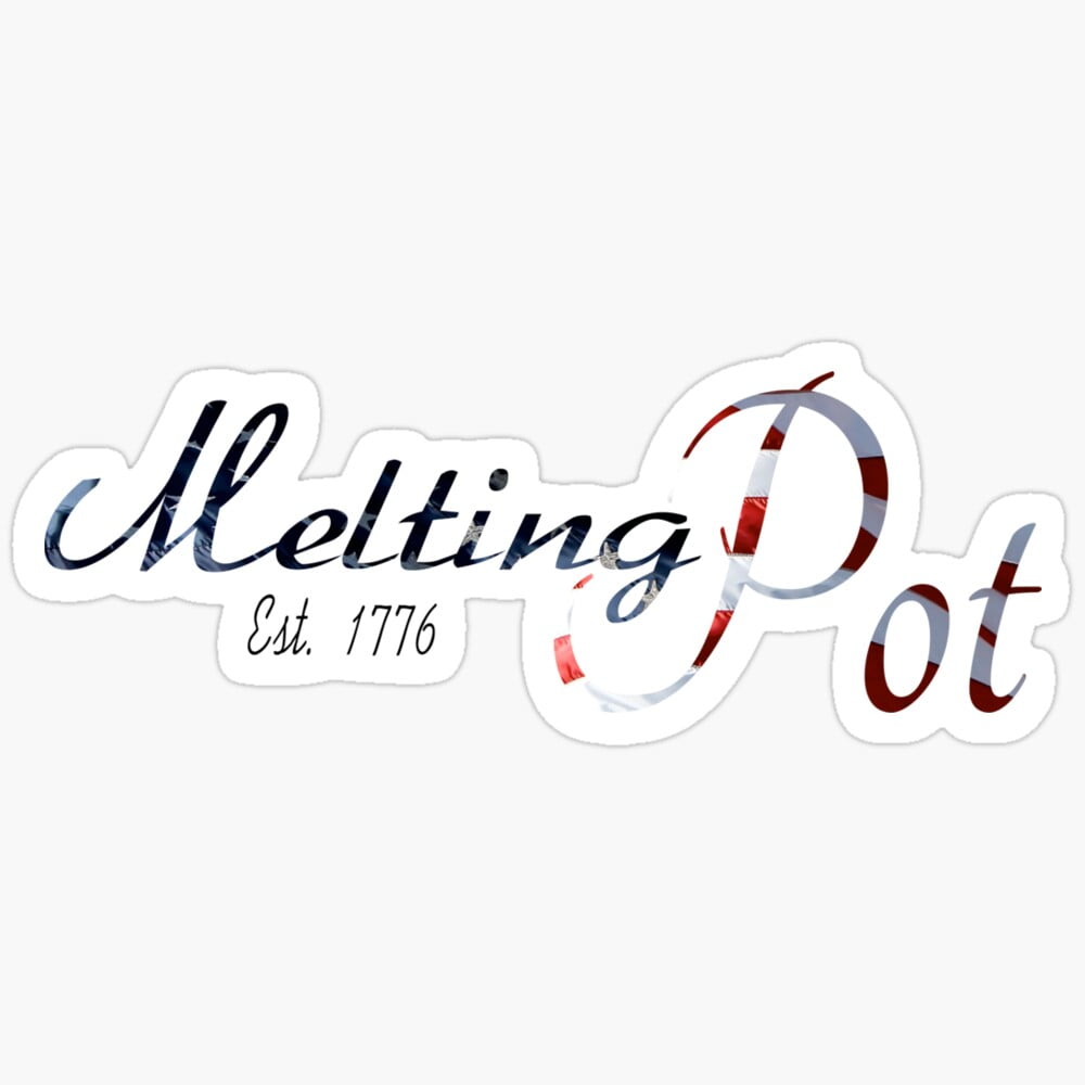 DOPASTICKER Melting Pot Sticker Fourth Of July Sticker, Memorial Day ...