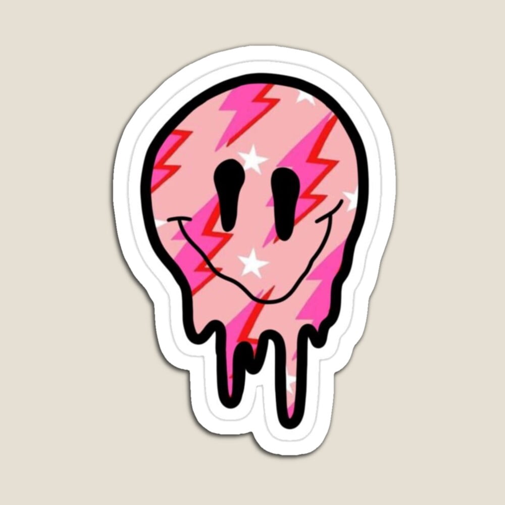 DOPASTICKER Melting Smiley Face Decorative Laptop, Phone Stickers ...