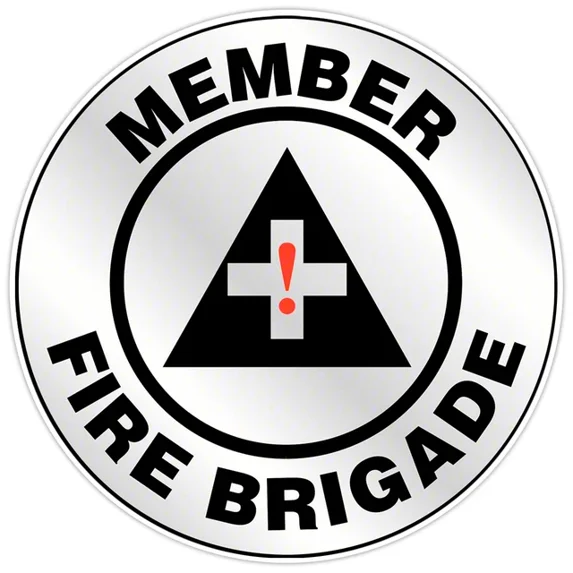 DOPASTICKER Member Fire Brigade Sign Sticker Military Soldier Decal ...