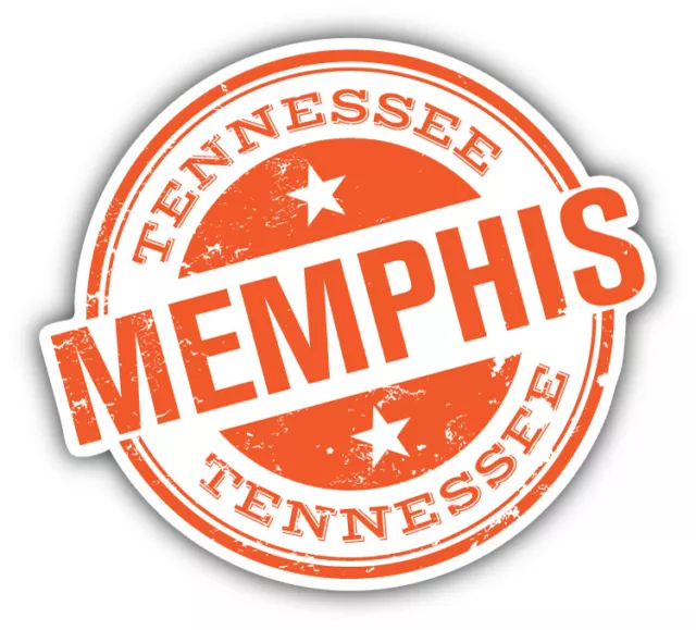 DOPASTICKER Memphis City Usa Grunge Car Sticker Phone Decal Water ...