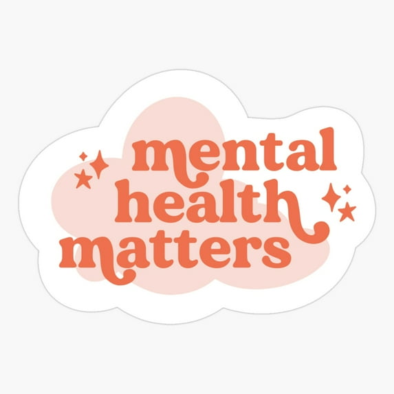 DOPASTICKER Men.Tal Health Matters Sticker, Phone Sticker Water Bottle ...