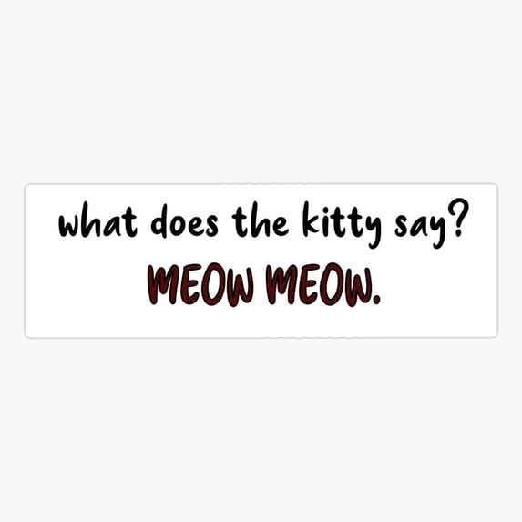 DOPASTICKER Meow Meow Sebastian Stan Sticker, Phone Sticker Car ...