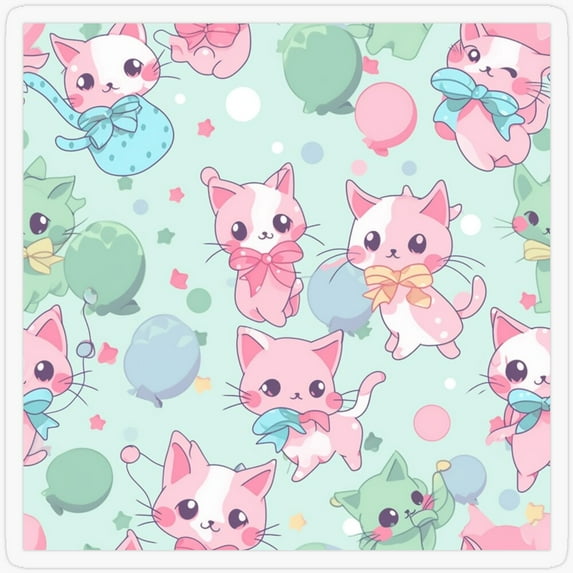 DOPASTICKER Meow? Transparent Sticker Phone Sticker, Latop Sticker ...