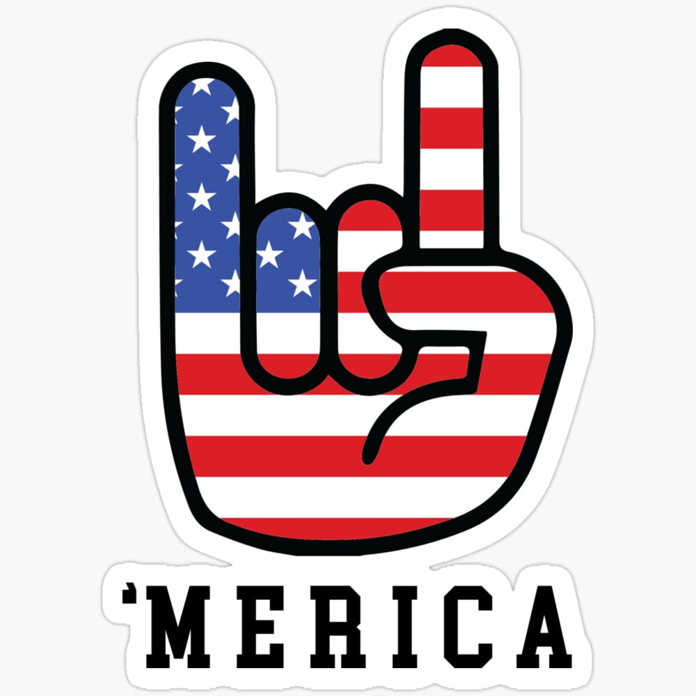 DOPASTICKER Merica Sticker Fourth Of July Sticker, Memorial Day Sticker ...