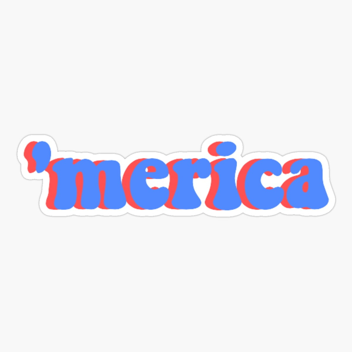 DOPASTICKER Merica Sticker, Phone Sticker Car Stickers, Birthday Gift ...