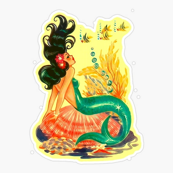 DOPASTICKER Mermaid Sticker, Phone Sticker Water Bottle Sticker Car ...