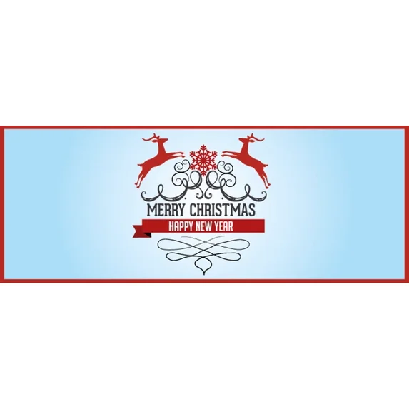DOPASTICKER Merry Chri.Stm.As Deer Rectangle Car Sticker Phone Water ...