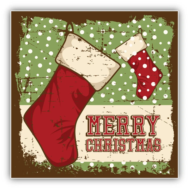 DOPASTICKER Merry Chri.Stm.As Grunge Sticker Phone Water Bottle ...