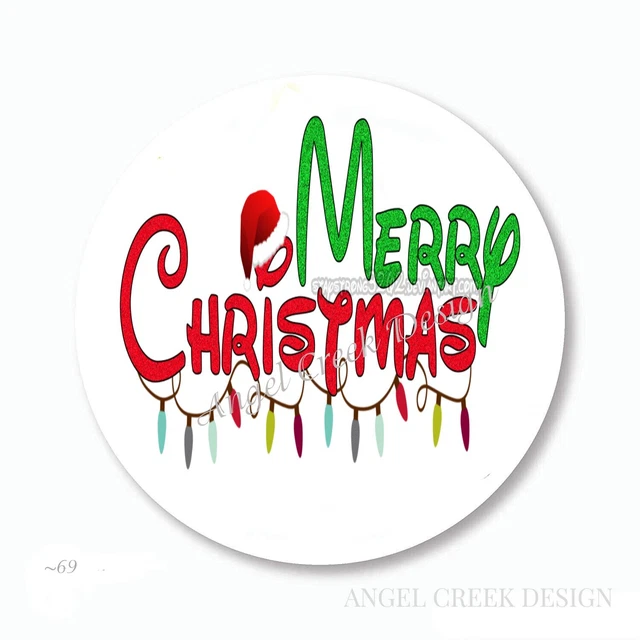 DOPASTICKER Merry Chri.Stm.As Holiday Lights Scrapbook Stickers Phone ...
