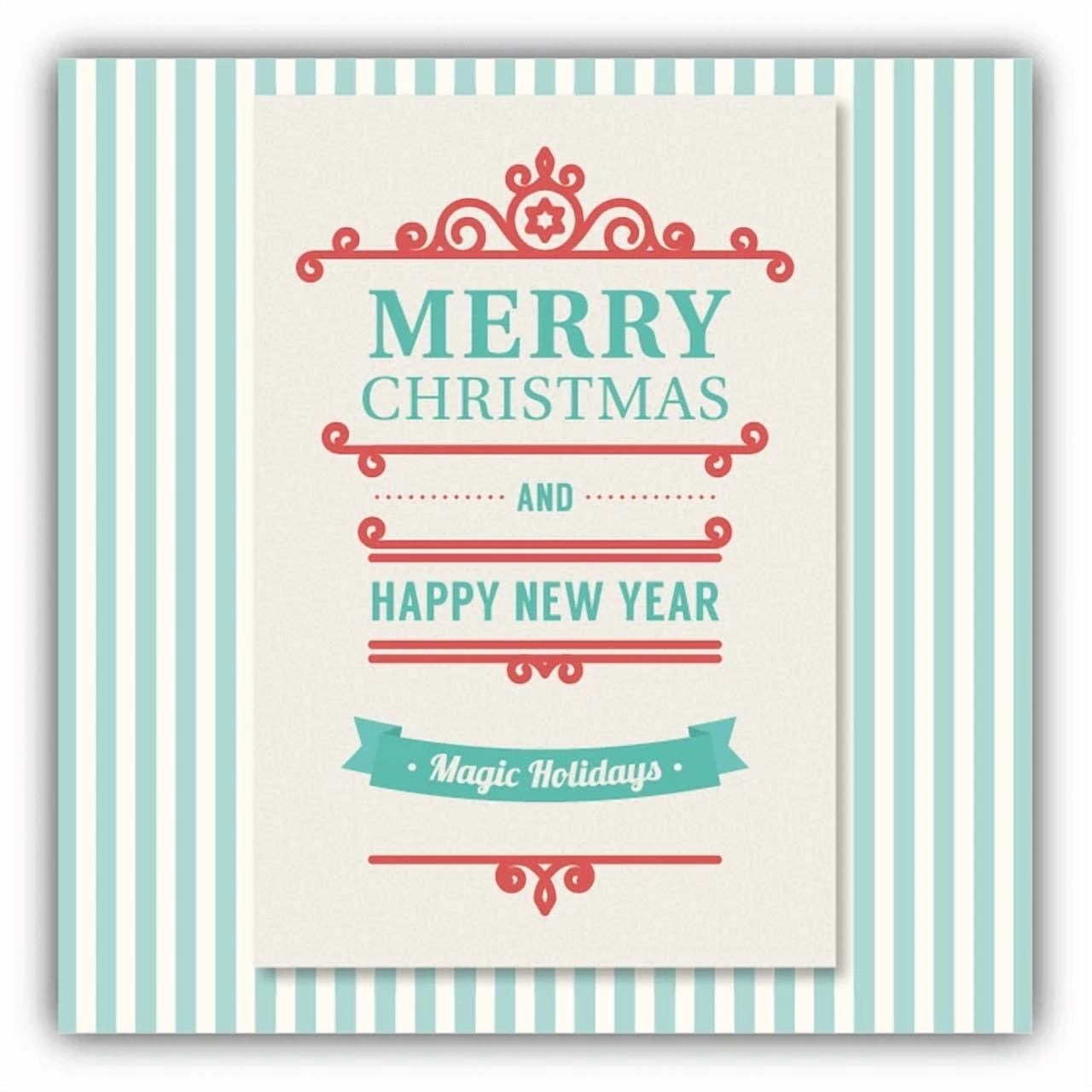 DOPASTICKER Merry Chri.Stm.As Magic Holidays Car Sticker Phone Water ...