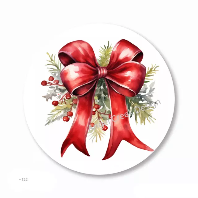 DOPASTICKER Merry Chri.Stm.As Red Ribbon Scrapbook Stickers Phone Water ...