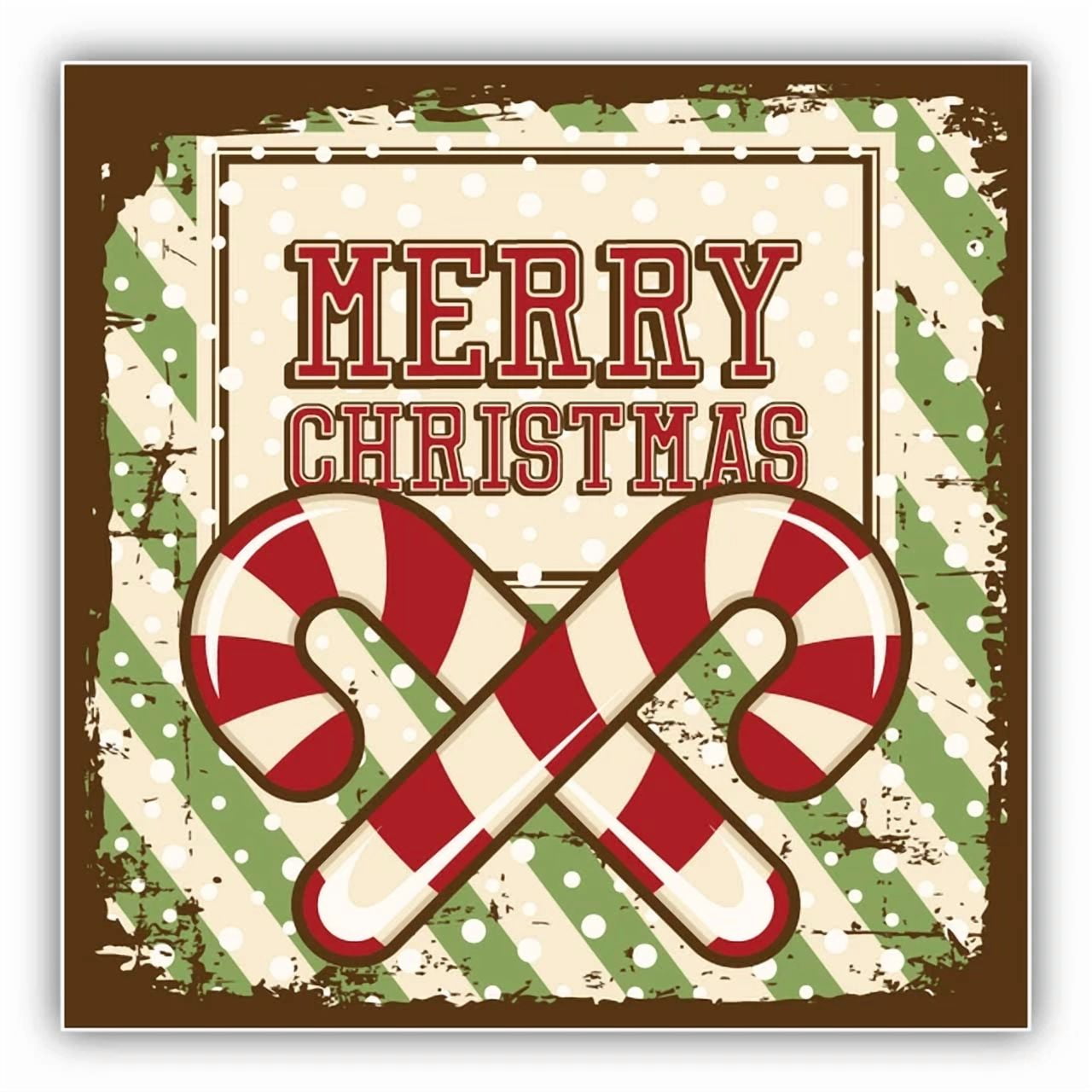 DOPASTICKER Merry Chri.Stm.As Retro Sticker Phone Water Bottle Stickers ...