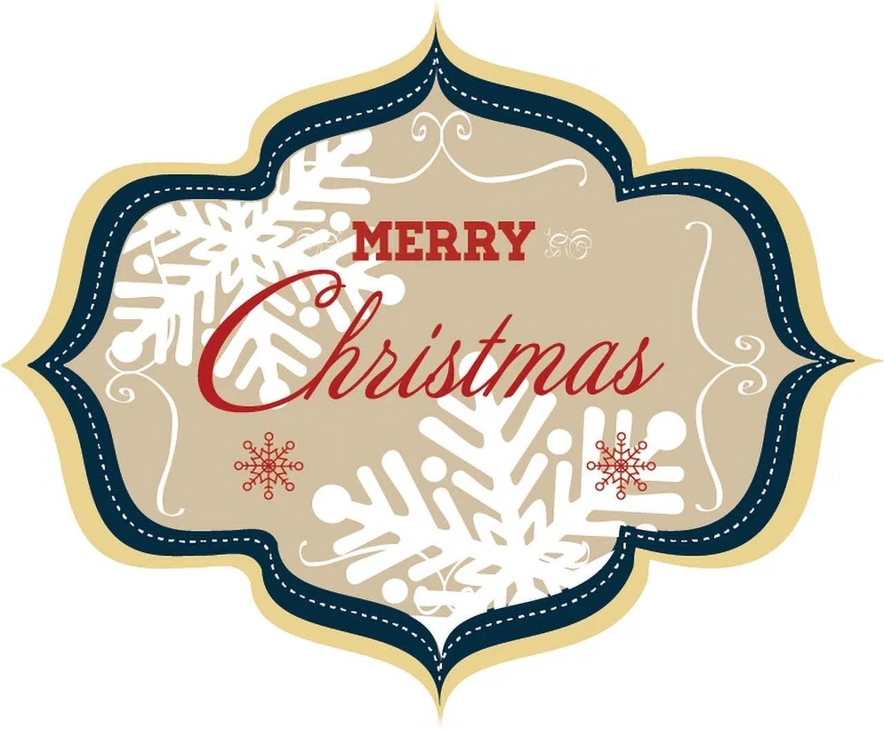 DOPASTICKER Merry Chri.Stm.As Snow Car Sticker Phone Water Bottle ...