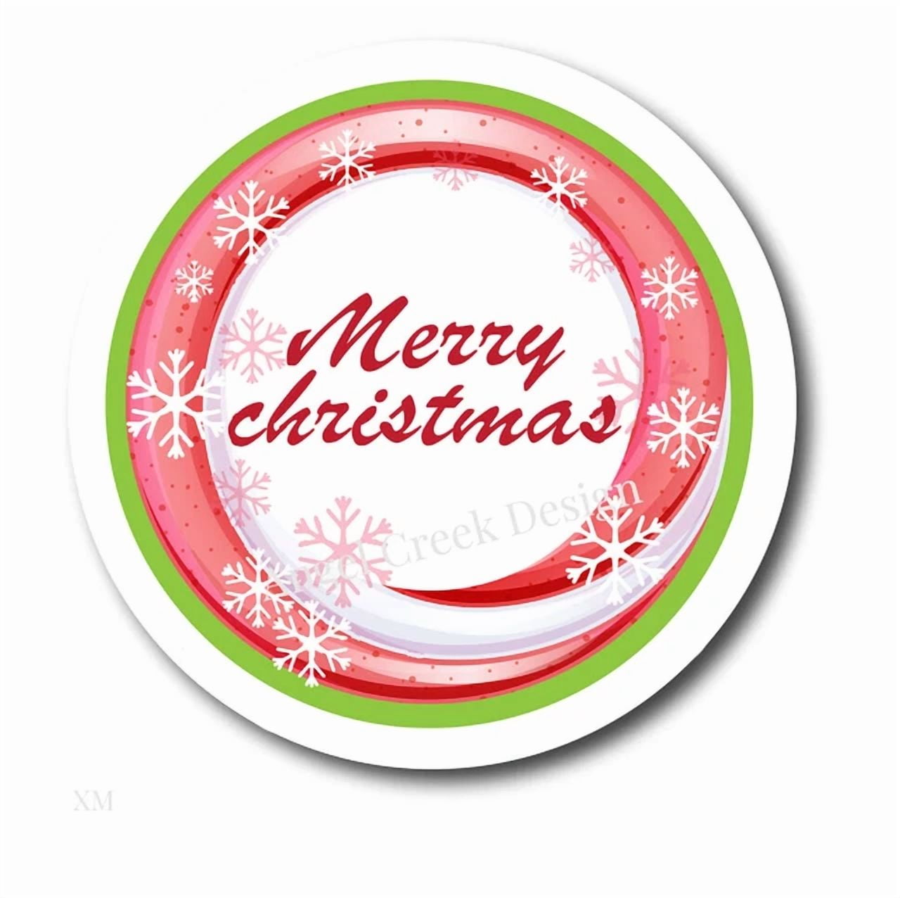 DOPASTICKER Merry Chri.Stm.As Stickers Holiday Snowflakes Chri.Stm.As ...