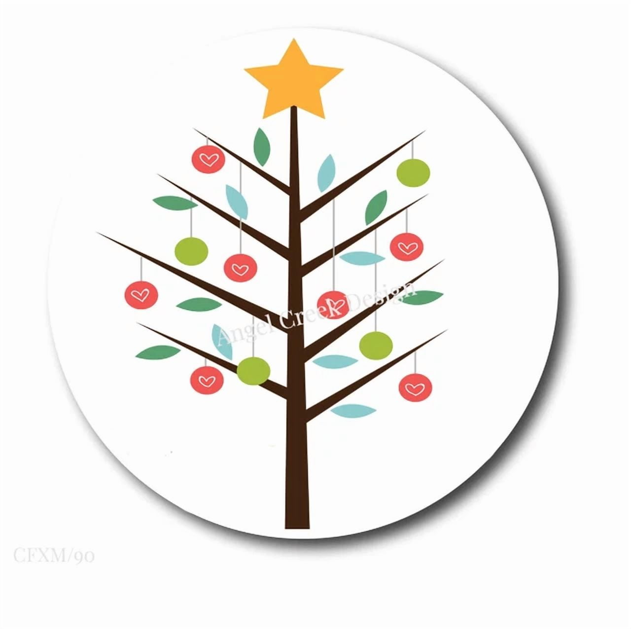 DOPASTICKER Merry Chri.Stm.As Tree Holiday Scrapbook Stickers Phone ...