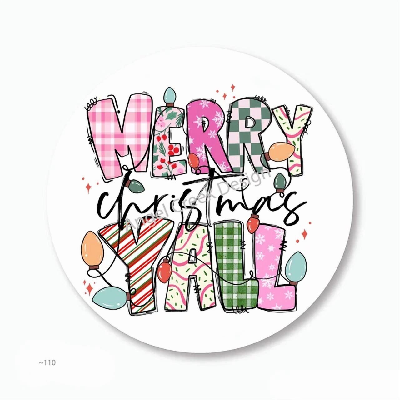 DOPASTICKER Merry Chri.Stm.As Y'All Holiday Scrapbook Stickers Phone ...