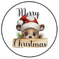 DOPASTICKER Merry Chris.Tmas Bear Stickers Favors Gift You - Decorate Laptops, Water Bottles ...