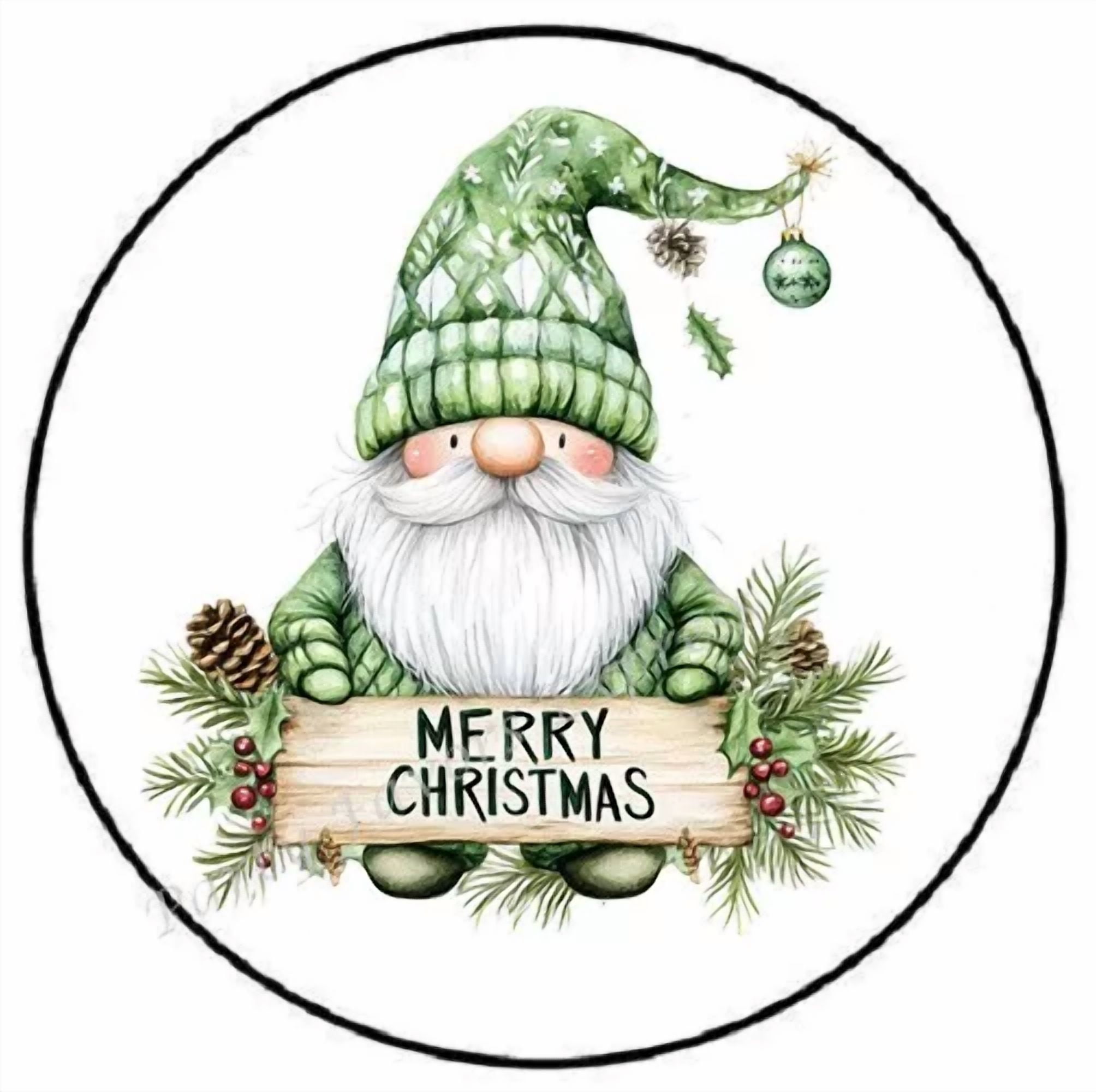 DOPASTICKER Merry Chris.Tmas Gnome Stickers Favors Gift You - Decorate ...