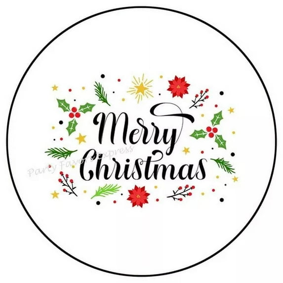 DOPASTICKER Merry Chris.Tmas Stickers Favors Phone Decal Water Bottle ...
