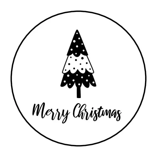 DOPASTICKER Merry Chris.Tmas Tree Stickers. Gift You - Decorate Laptops, Water Bottles, And More ...