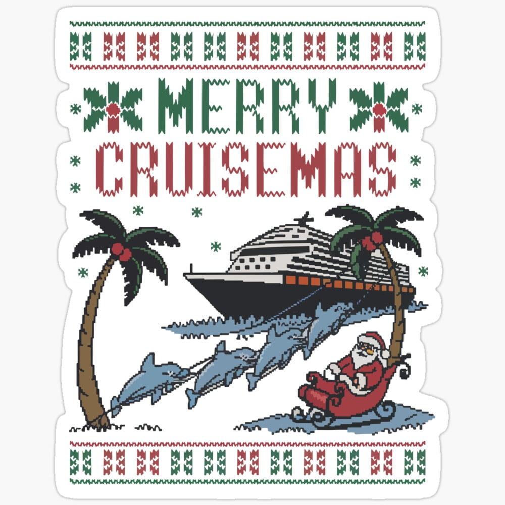 DOPASTICKER Merry Cruisemas, Noel, Family Cruise Sticker, Decorate ...