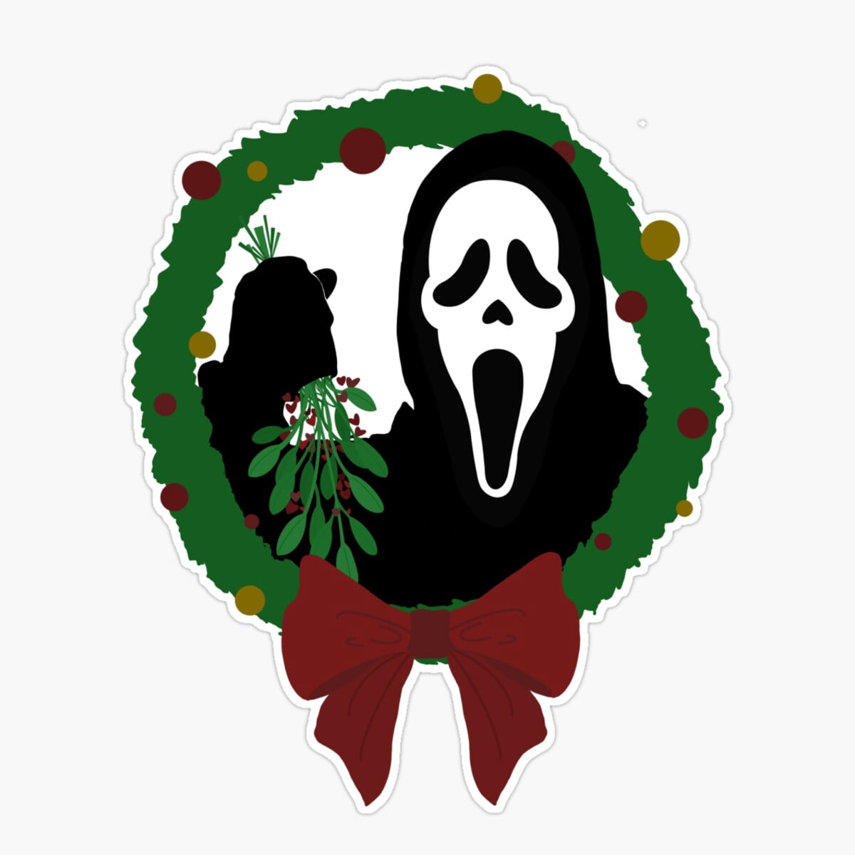 DOPASTICKER Merry Scream Sticker, Phone Sticker Car Stickers, Birthday ...