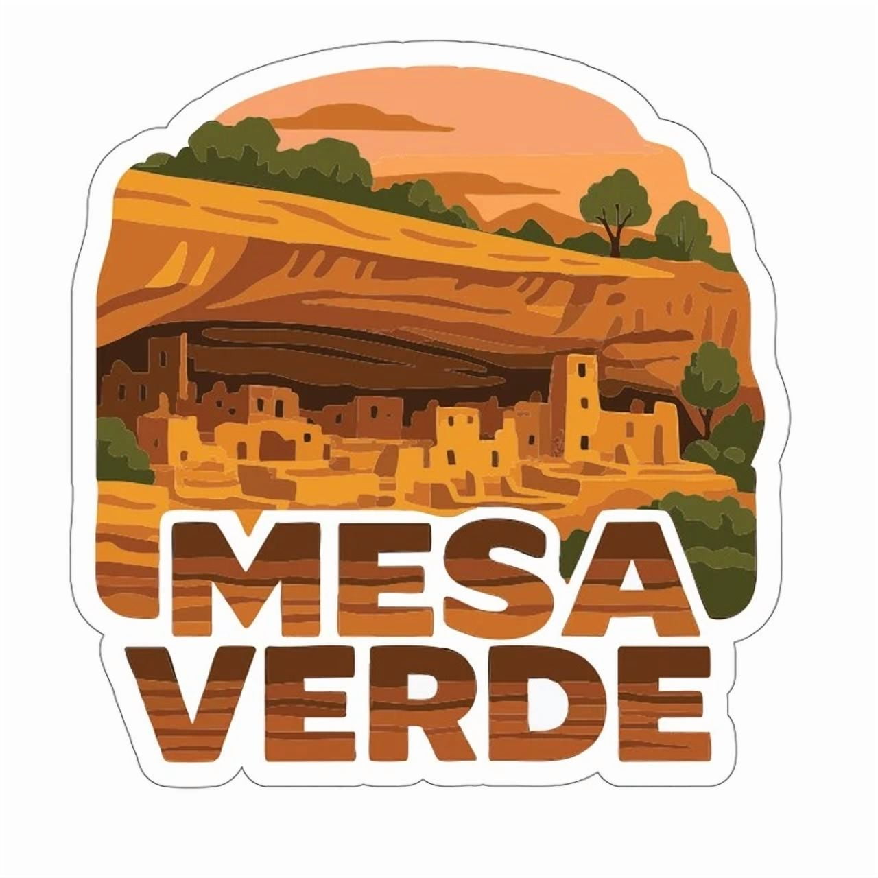 DOPASTICKER Mesa Verde National Park Decal Sticker - Us National Parks ...