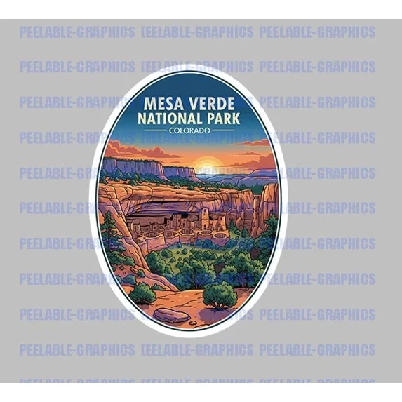 DOPASTICKER Mesa Verde National Park Sticker Phone Sticker, Latop ...