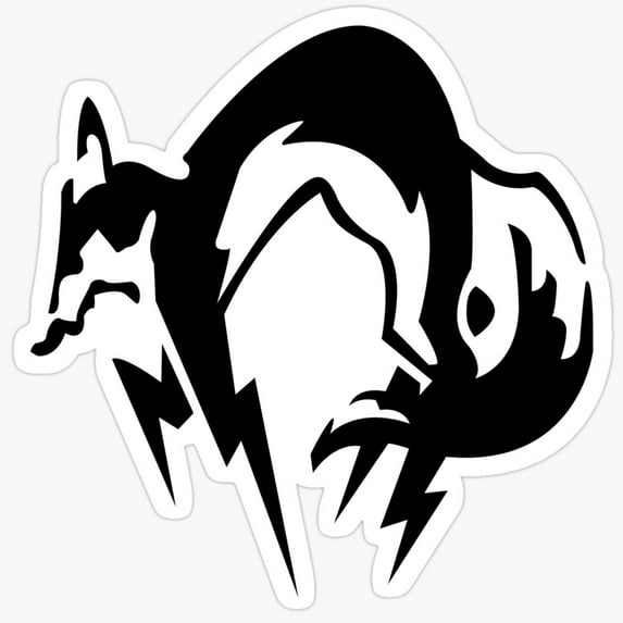 DOPASTICKER Metal Gear Fox Logo W Sticker Phone Sticker, Latop Sticker ...