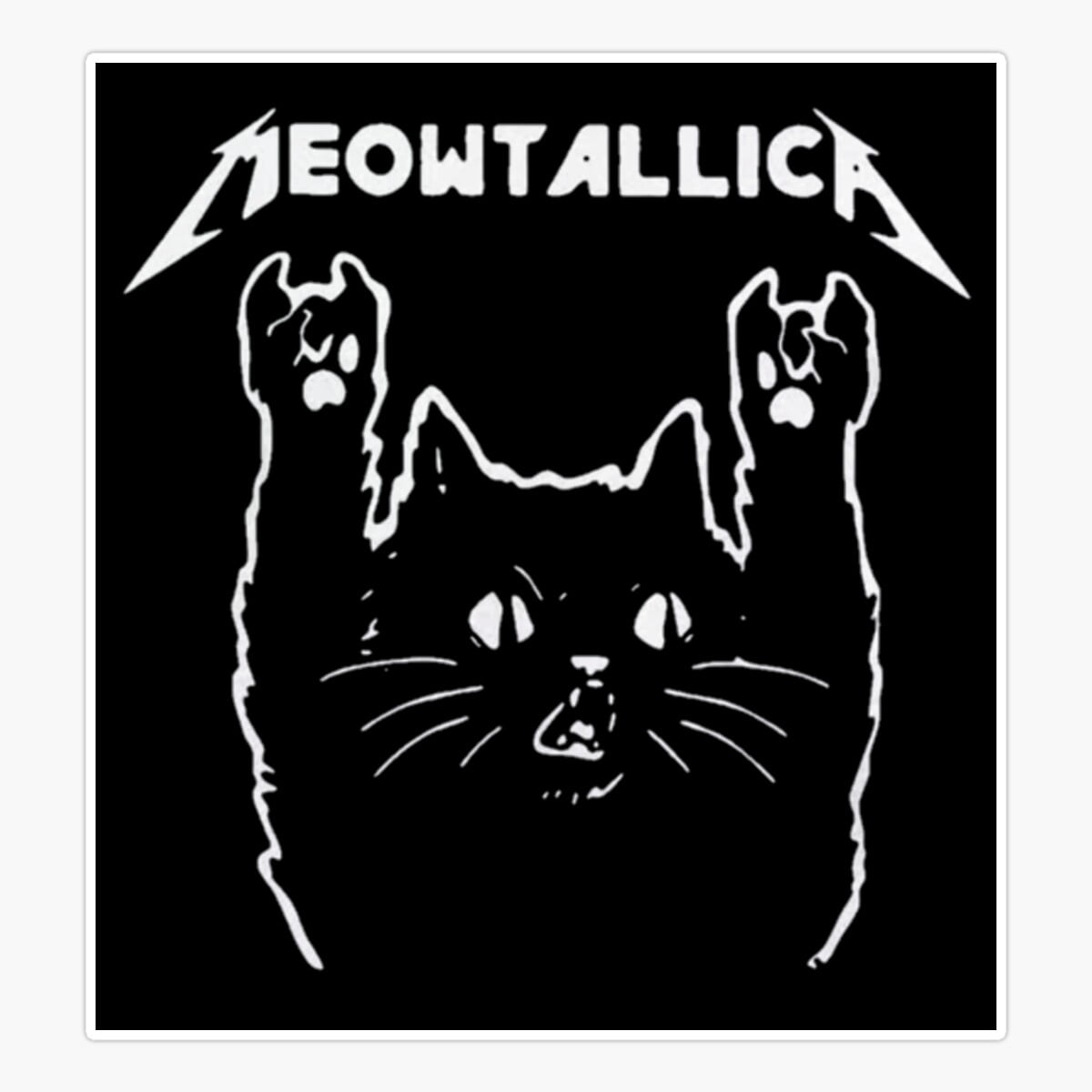 DOPASTICKER Metallicat Sticker, Phone Sticker Car Stickers, Birthday ...