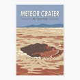 DOPASTICKER Meteor Crater Arizona Travel Art Vintage Sticker, Phone ...