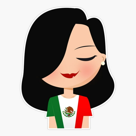 DOPASTICKER Mexi.Can Girl Sticker, Phone Sticker Water Bottle Sticker ...