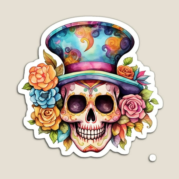 DOPASTICKER Mexi.Can Skull - Hallo.Ween Lovers Sticker - 3370 Hot ...
