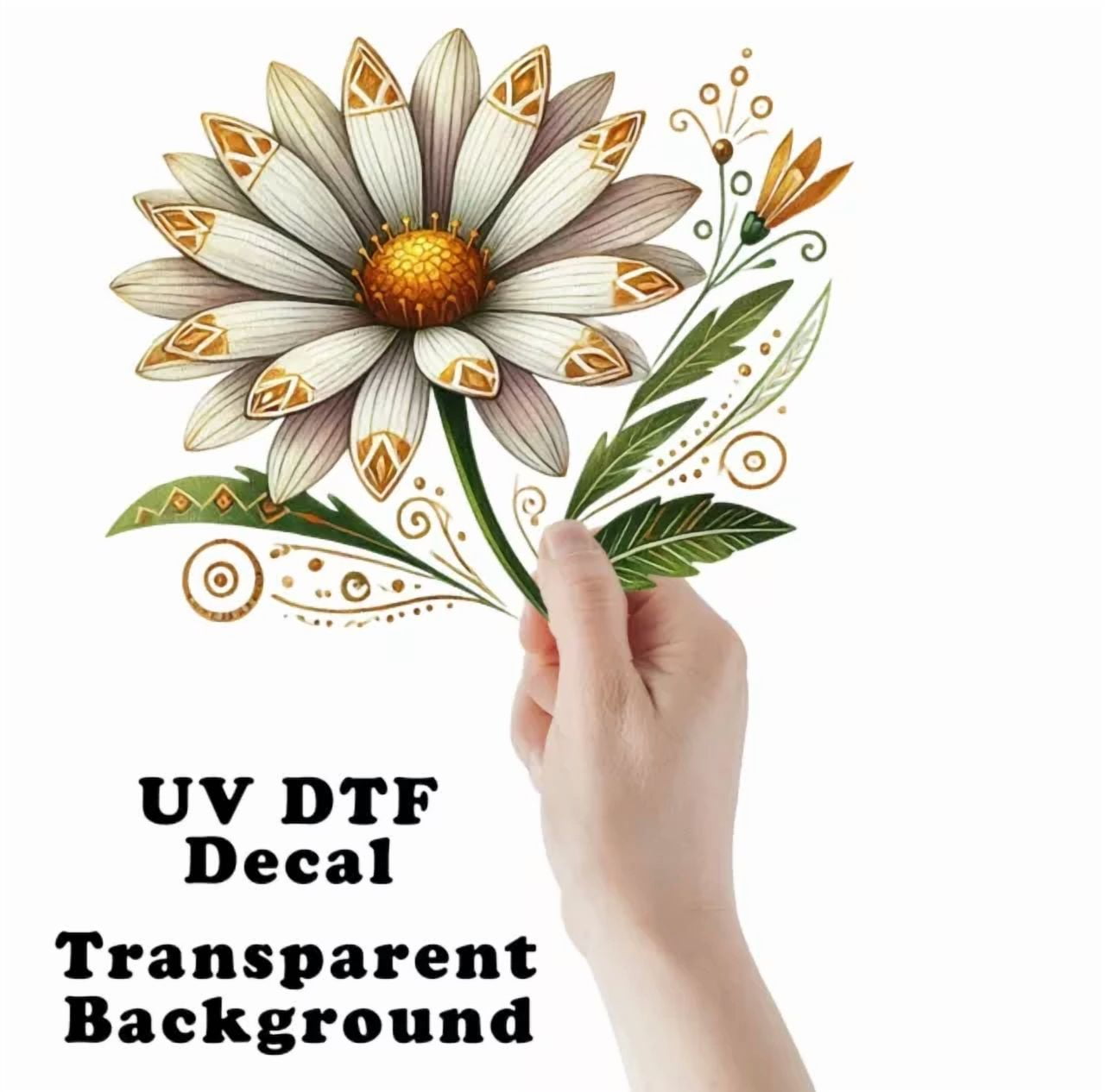 DOPASTICKER Mexi.Can White Daisy Sticker - Design Preview Only ...