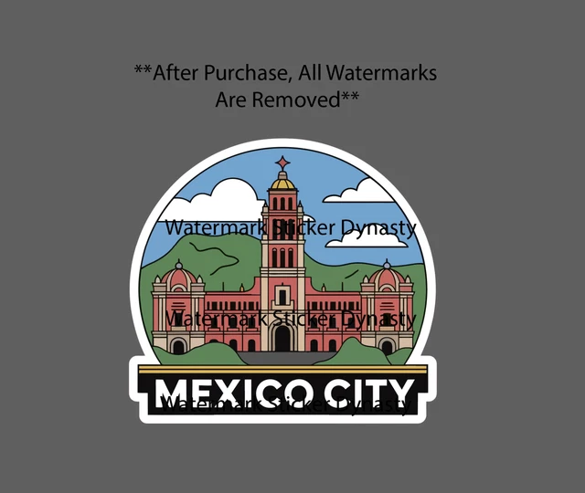 DOPASTICKER Mexico City Sticker Country Culture Food Travel Sticker ...