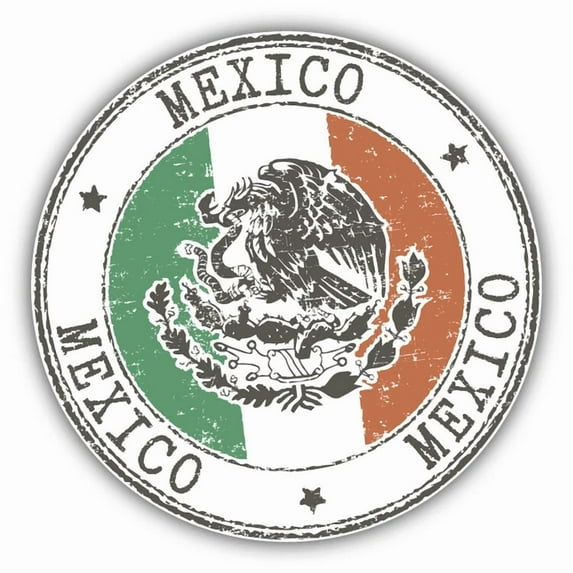DOPASTICKER Mexico Flag Car Sticker Phone Decal Water Bottle Stickers ...