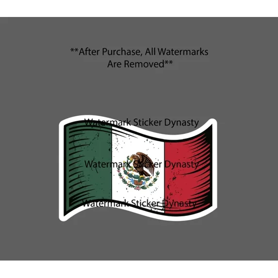 DOPASTICKER Mexico Flag Sticker Mexi.Can Country Food Culture Sticker ...