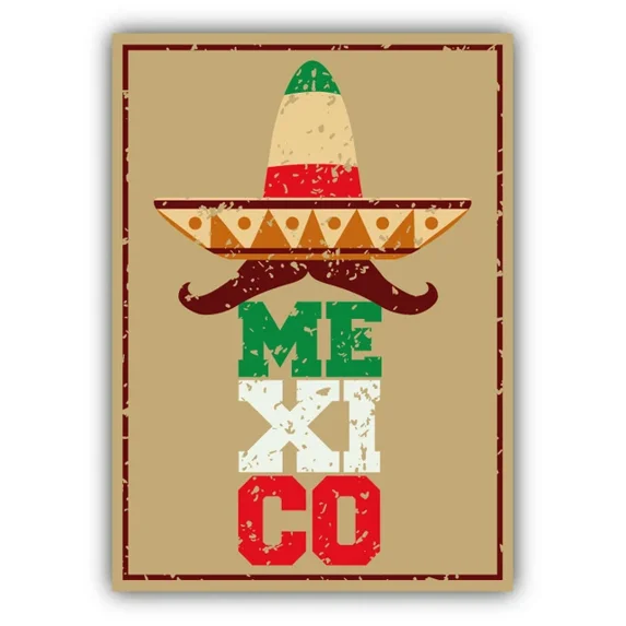 DOPASTICKER Mexico Label Sticker Decal Phone Decal Water Bottle ...