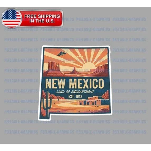 DOPASTICKER Mexico State Sticker Souvenir Travel Sticker Phone Sticker ...