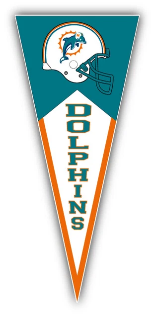 DOPASTICKER Miami Dolphins Football Sport Logo Car Sticker Phone Water ...