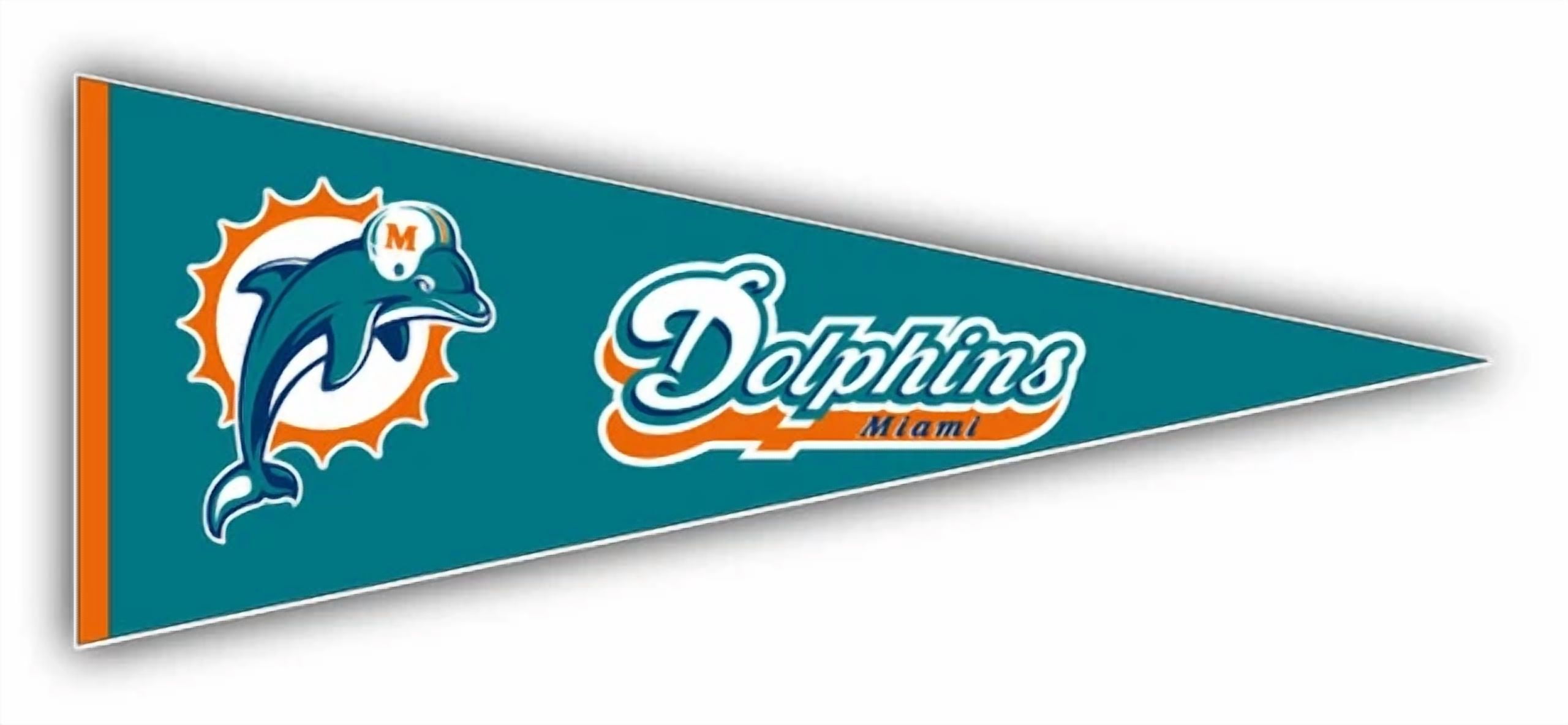 DOPASTICKER Miami Dolphins Football Sport Logo Car Sticker Phone Water ...