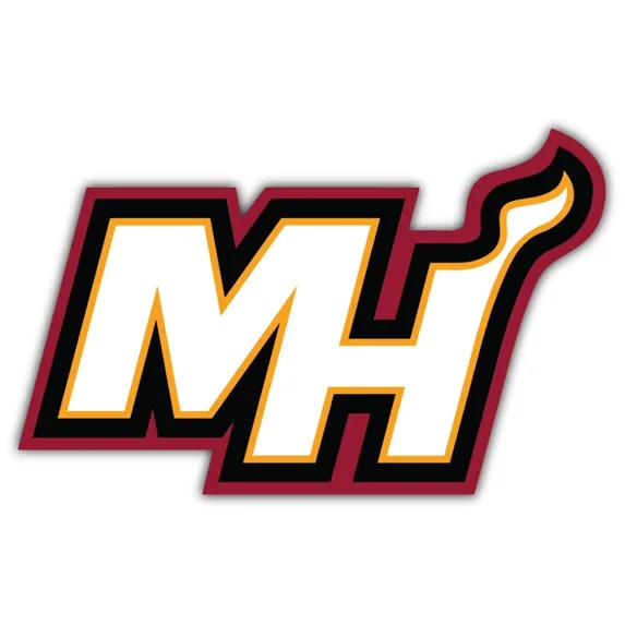DOPASTICKER Miami Heat Basketball Sport Logo Car Sticker Phone Water ...