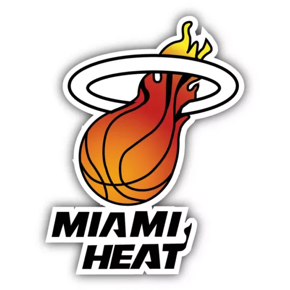 DOPASTICKER Miami Heat Basketball Sport Logo Car Sticker Phone Water ...