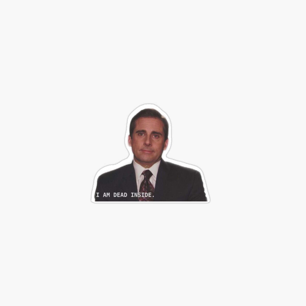 DOPASTICKER Michael Scott- I'M Dead Inside Quote Sticker, Phone Sticker ...